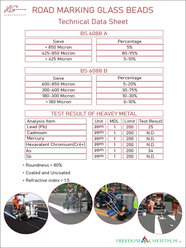 BS 6088 Glass Beads Specifications | PDF