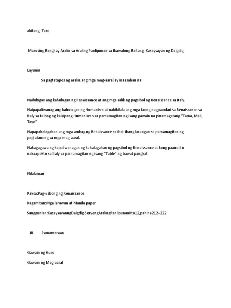 Semi Detailed Lesson Plan Editable | PDF