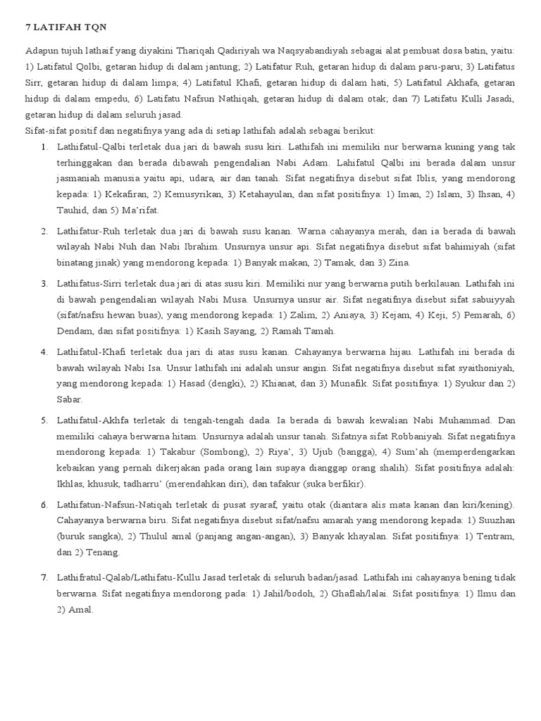 7 Latifah TQN | PDF