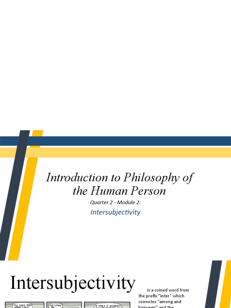 Intersubjective Philosophy Report Group 2 | PDF | Pope John Paul Ii | Martin Buber