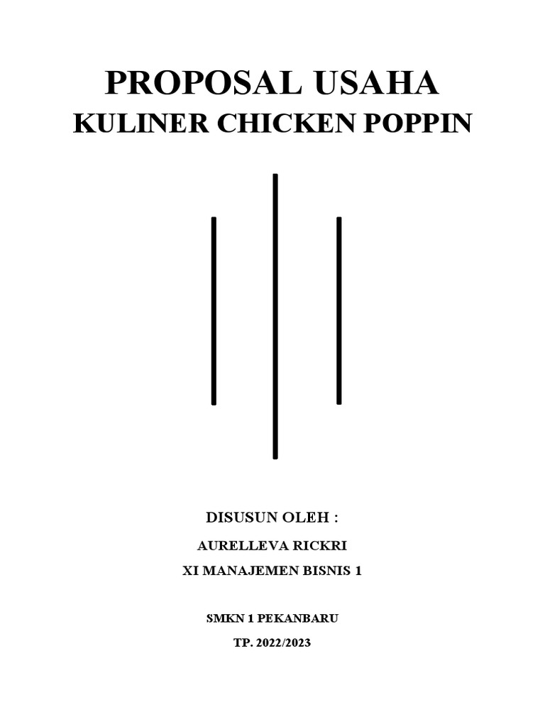 Proposal Usaha Kuliner Chicken Poppin | PDF
