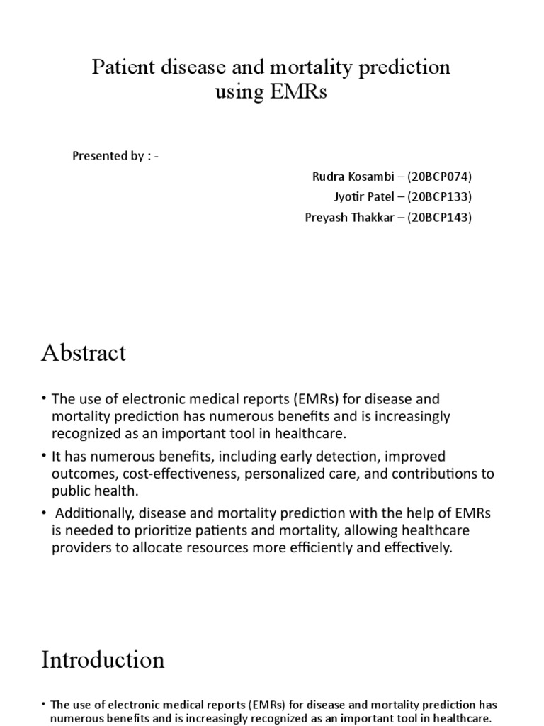 Patient Mortality Prediction Using Machine Learning and Artificial ... Patient Mortality Prediction Using Machine Learning and Artificial ...