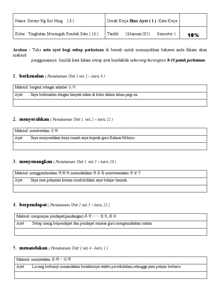 Contoh Rumusan Junior 1 2021 | PDF