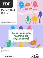 Digital Citizenship for Grade 1: Internet Safety | PDF | Communication