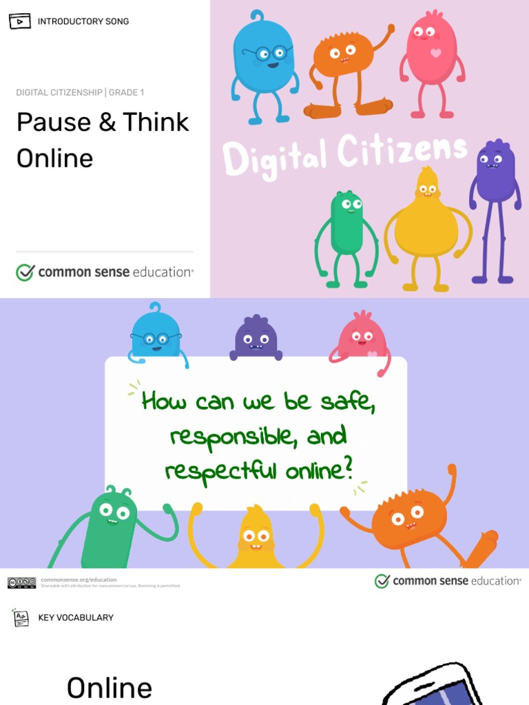 Digital Citizenship for Grade 1 | PDF | Computing | Communication