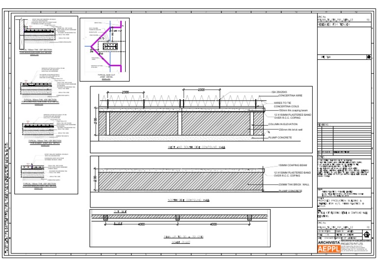 RPL365 - TD - STR - PB1 - Defn - 03-VDF Flooring Detail & Compound Wall Elevation | PDF ...
