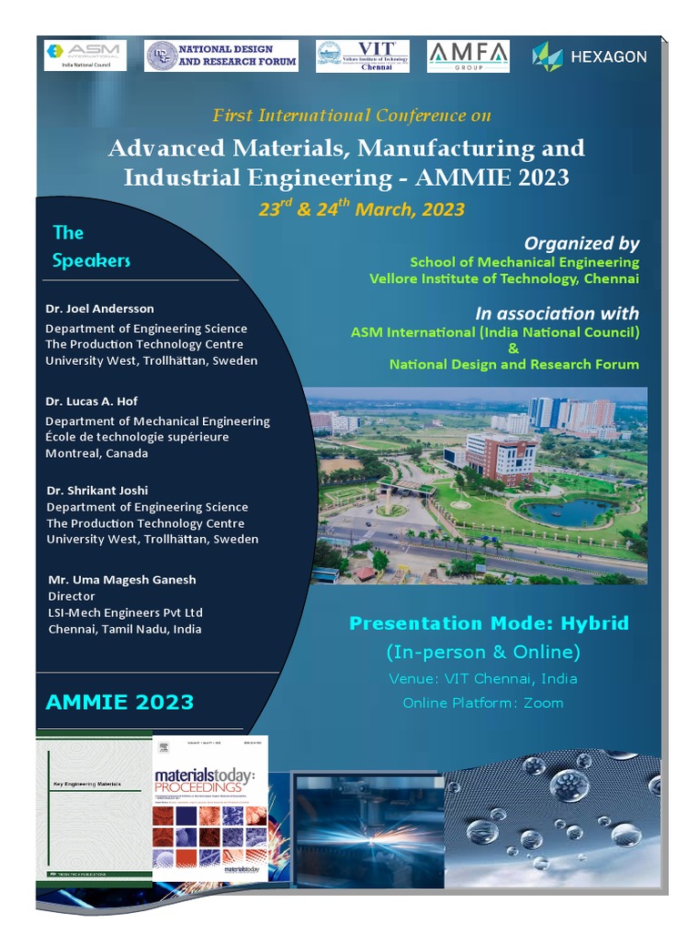 AMMIE 2023 - Brochure | PDF | Tamil Nadu | Simulation
