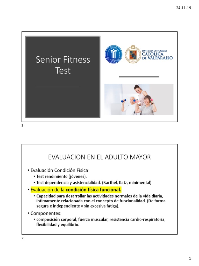 Senior Fitness Test PDF | PDF | Aptitud física | Medicina CLINICA