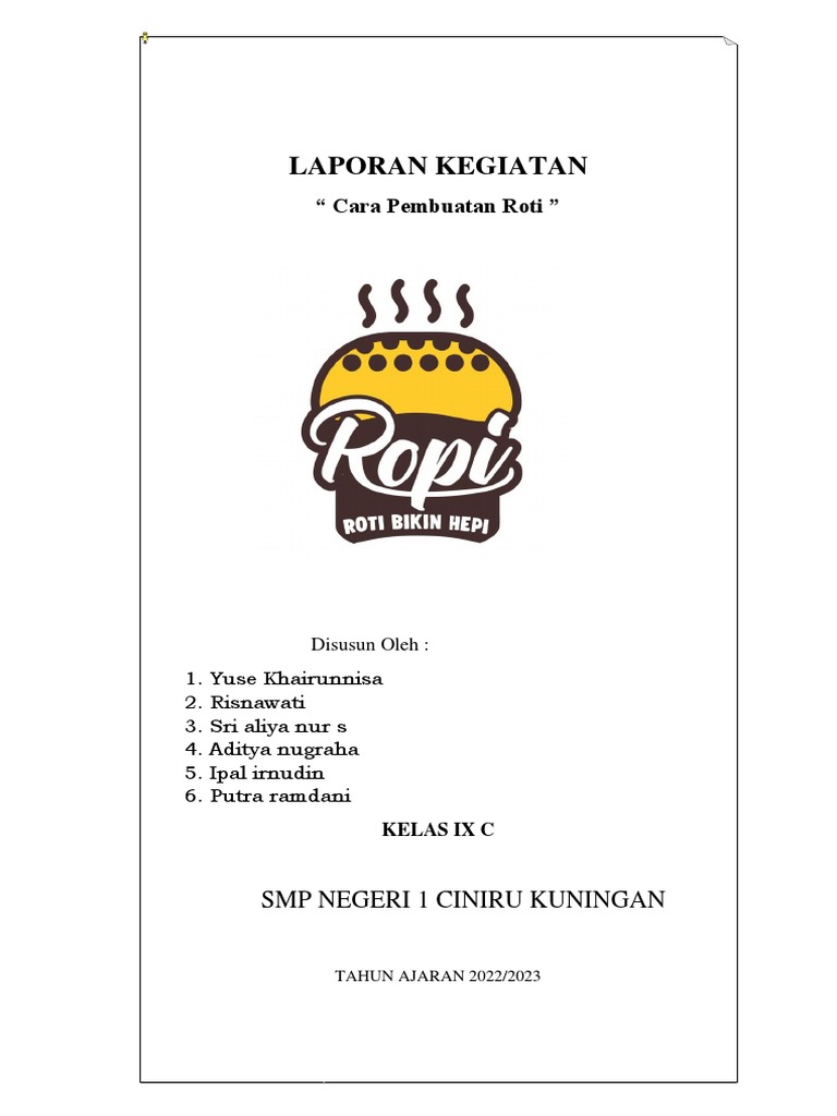 Cara Pembuatan Roti Asin yang Tepat | PDF