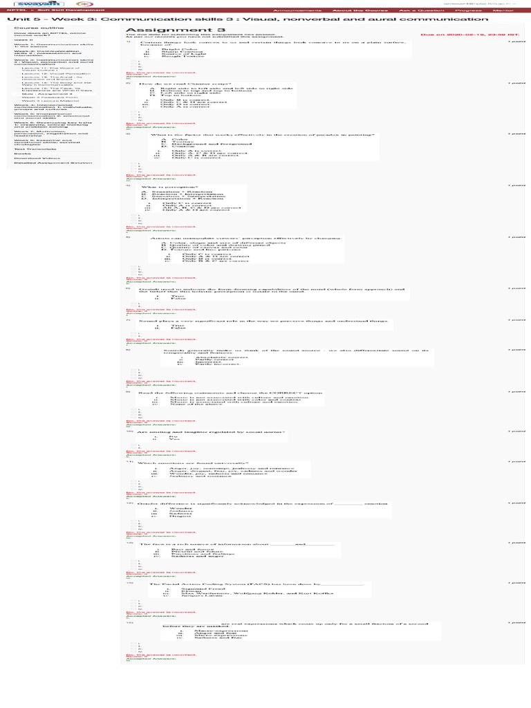 Noc20 hs16 Assigment 3 | PDF