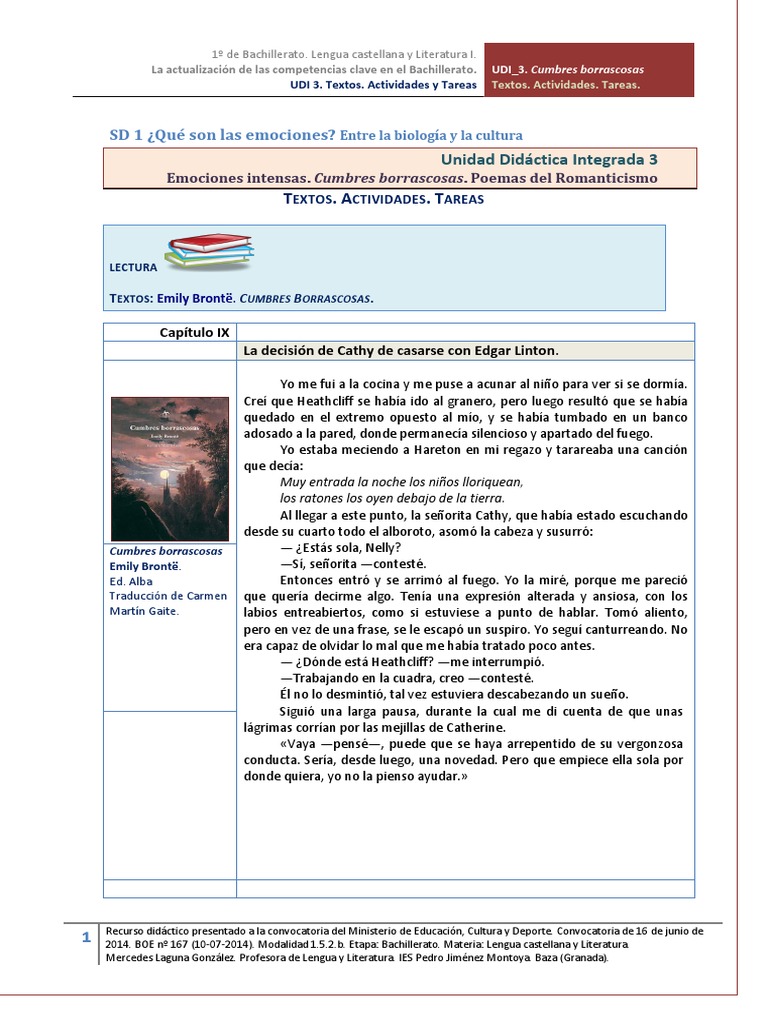Xdoc - MX Unidad Didactica Integrada 3 | PDF | cumbres borrascosas