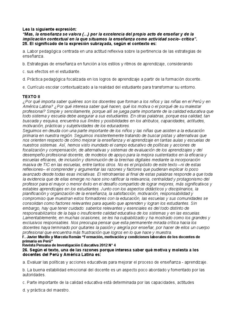 Comprension de Lectura 1 | PDF | Enseñando | Aprendizaje