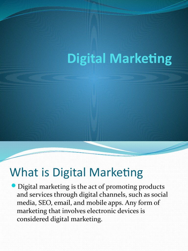 Digital Marketing | PDF | Digital Marketing | Search Engine Optimization