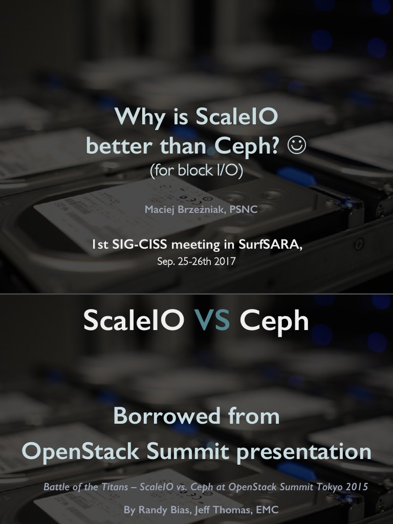 ScaleIO Vs Ceph PDF | PDF | Solid State Drive | Computer Science