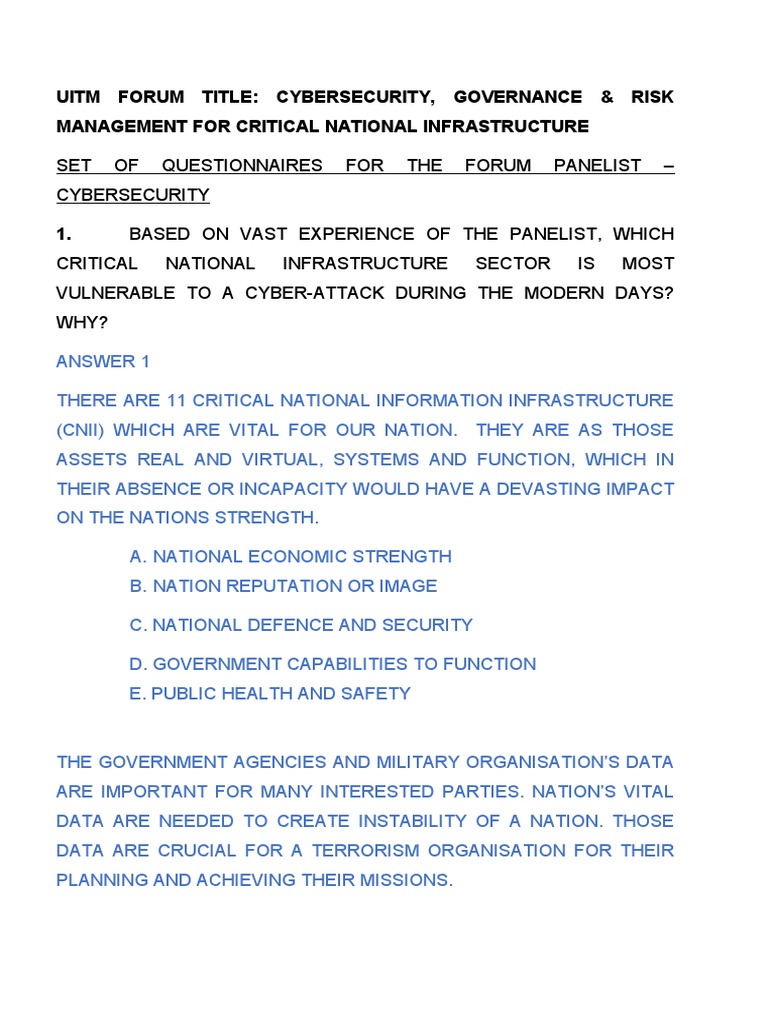 UITM_Forum_Questionaires_Cybersecurity,_Governance_&_Risk_Management ...