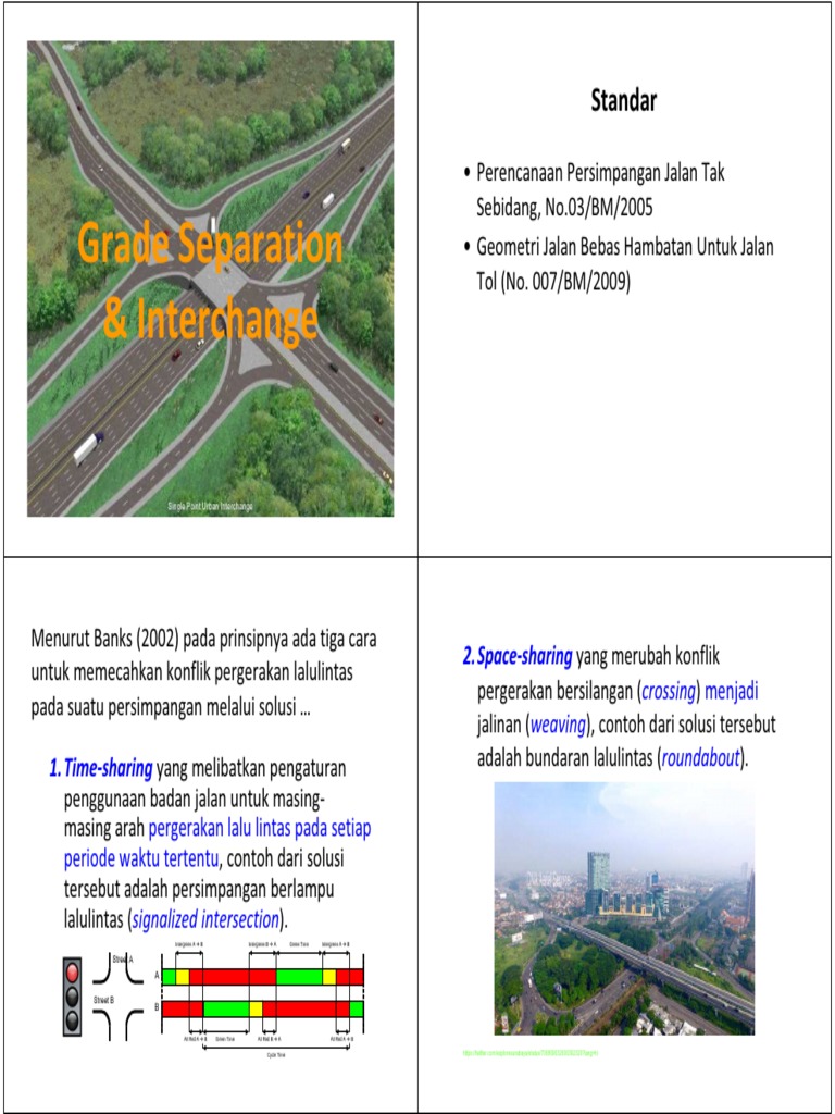 5 - Grade Separation & Interchange PDF | PDF