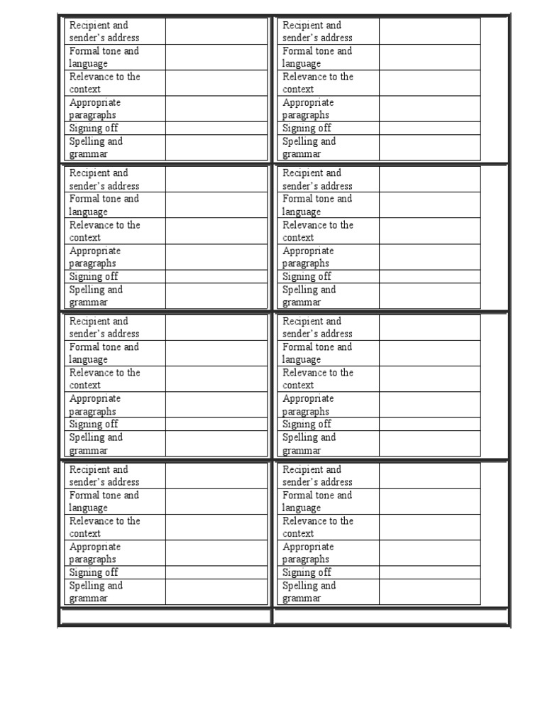 Criteria of Formal Letter | PDF