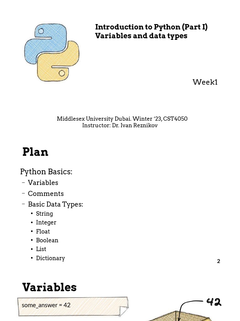 Python Variables | PDF | Boolean Data Type | Mathematical Logic