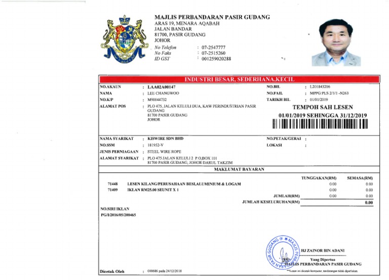 KSB 2019 (WR) Business License | PDF