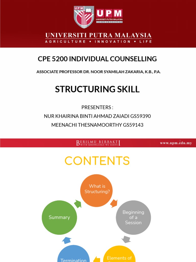 Structuring Skill (Revised) | PDF | Counseling Psychology | Confidentiality