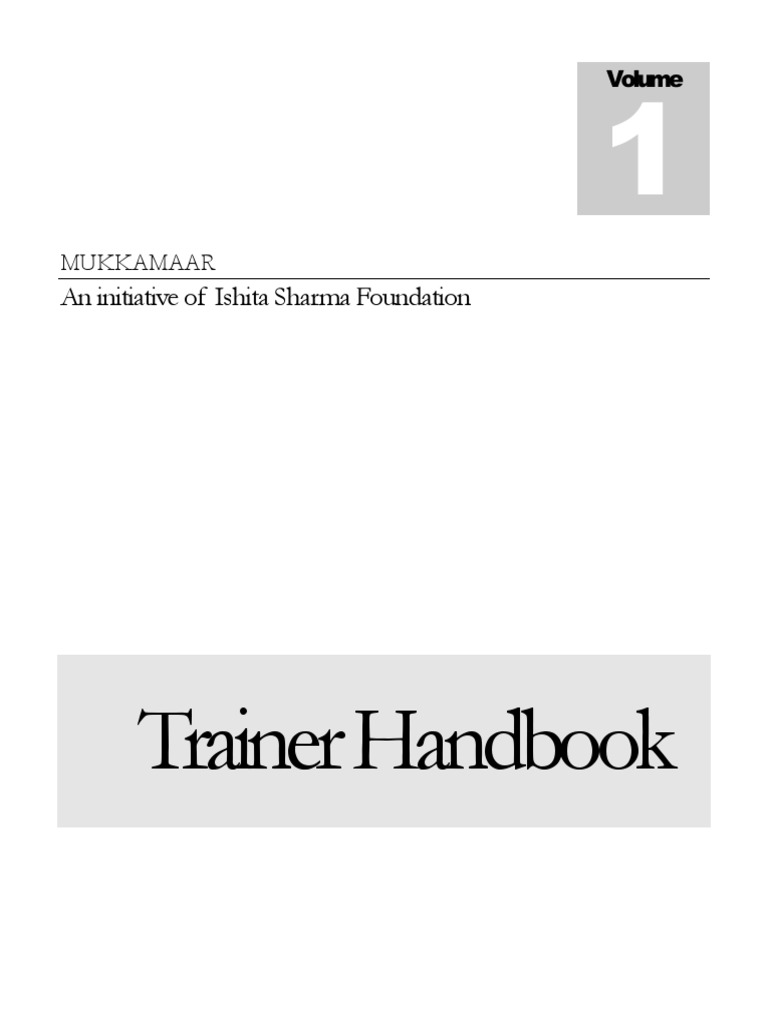 Trainer Handbook V1 | Download Free PDF | Self Defense | Violence