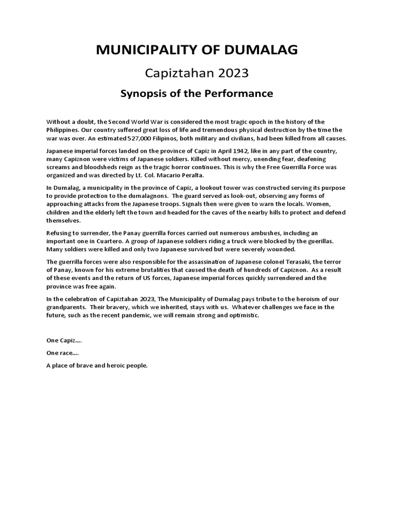 Municipality of Dumalag | PDF