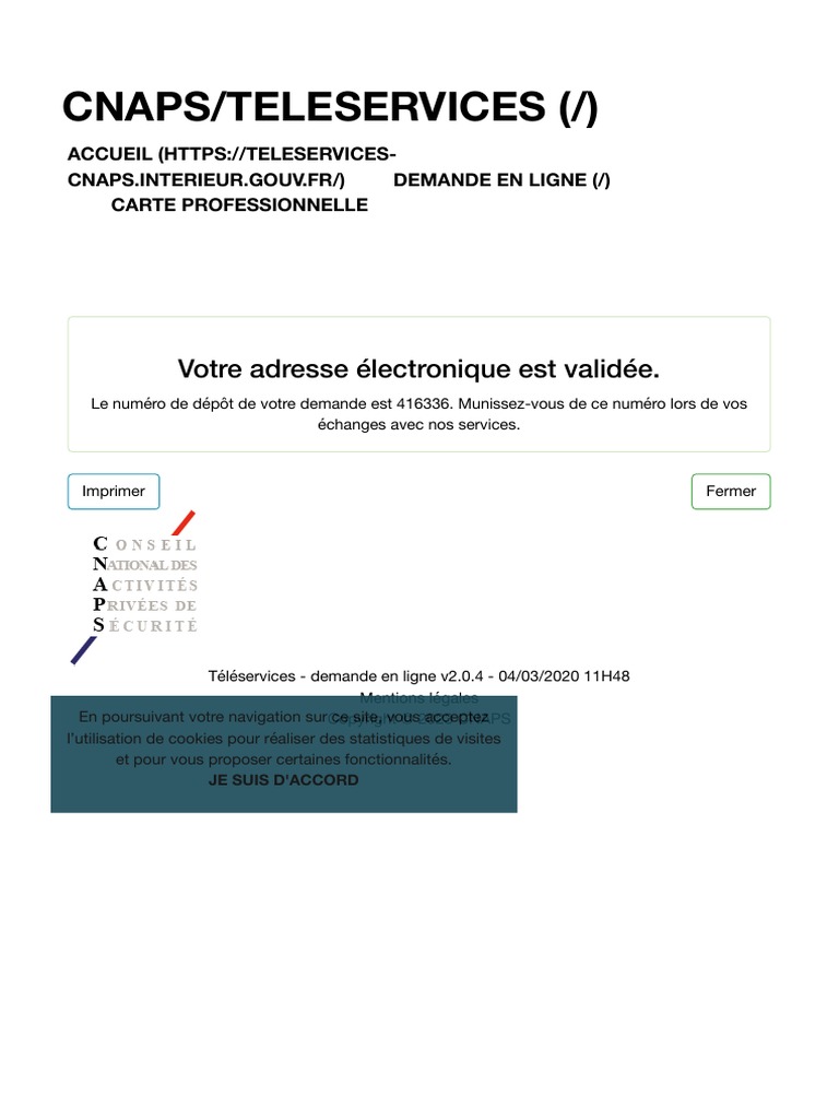 Cnaps Teleservices PDF | PDF | Affaires | Ordinateurs