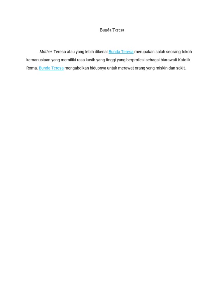 Bunda Teresa | PDF