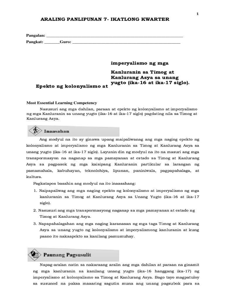 AP 7 Q3 Week 2 1 | PDF