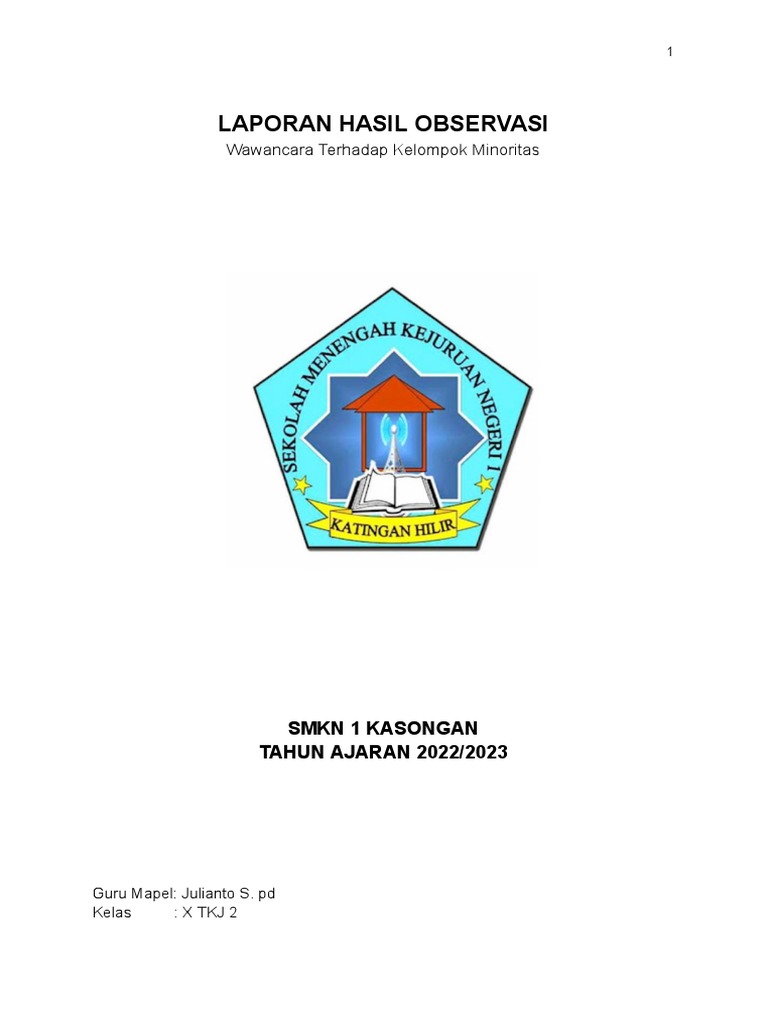 Laporan Hasil Observasi PDF | PDF