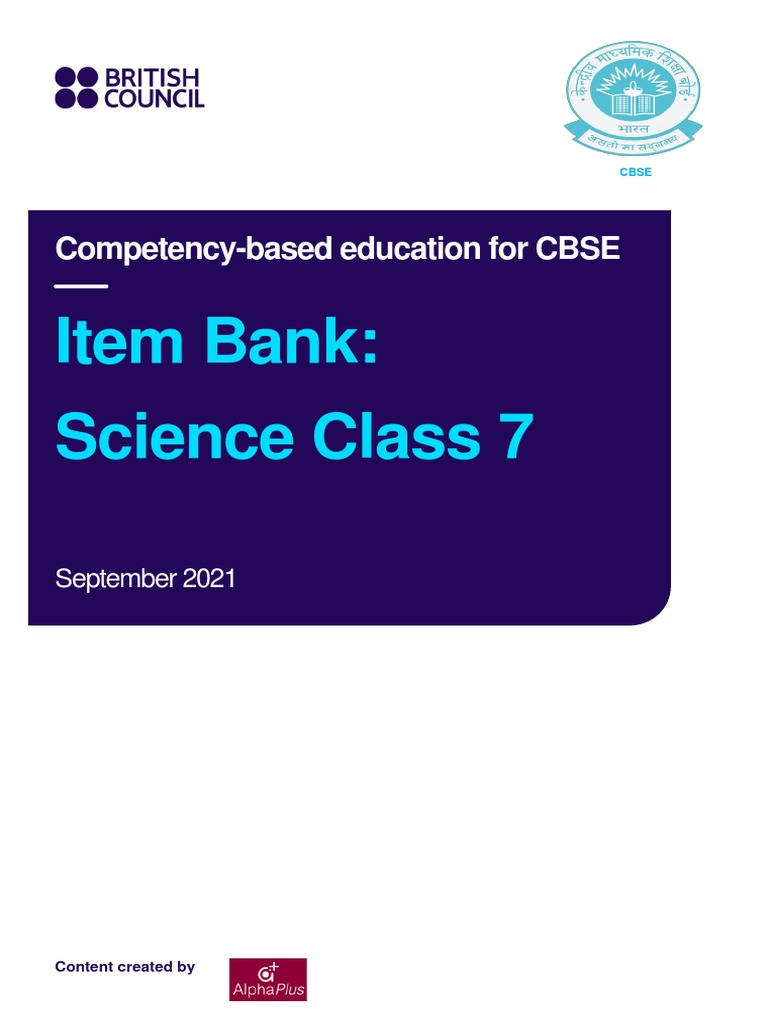 Class 7 Science Item Bank Guide | PDF | Groundwater | Soil