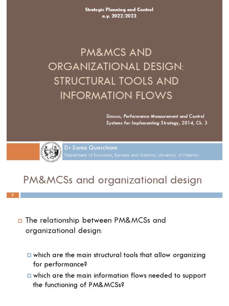 4 Pmandmcss Structure Info Pdf Information Sales