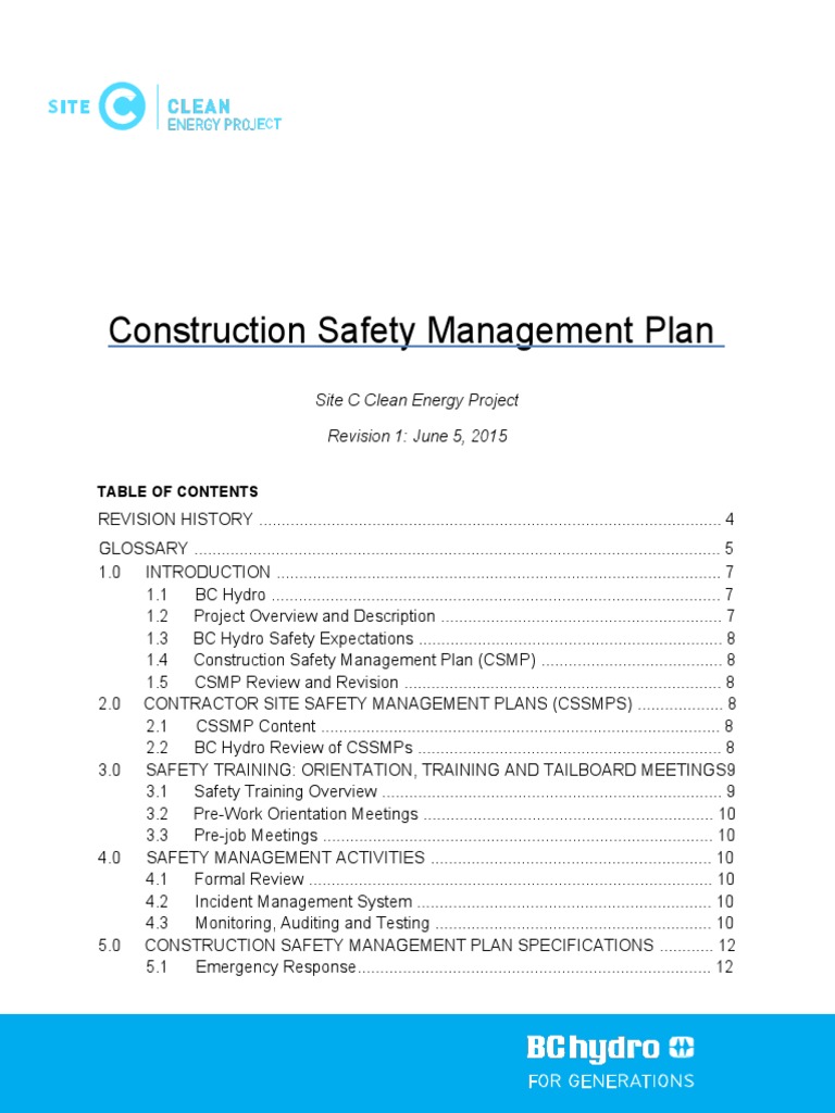 Construction Safety Plan | PDF | Risk | Fire Safety