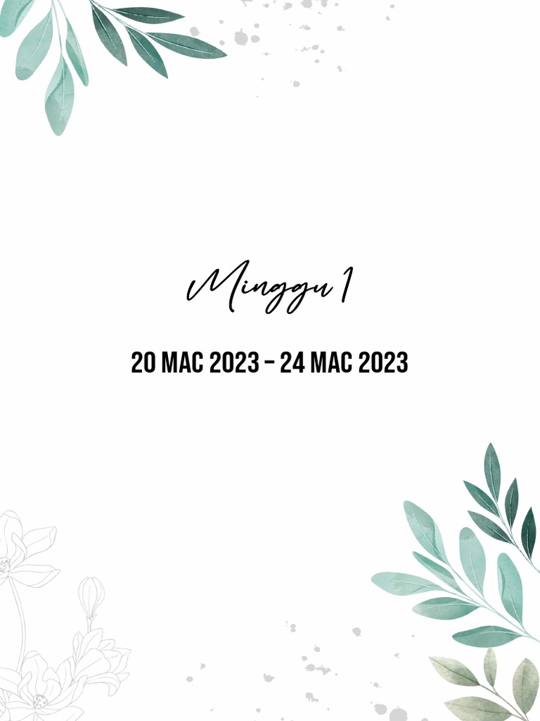 Front Cover Weekly Lesson Plan 2023/2024 | PDF