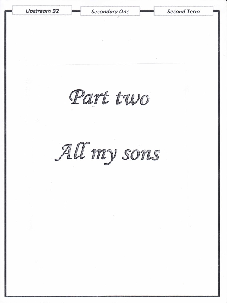 All My Sons (Act 3) | PDF