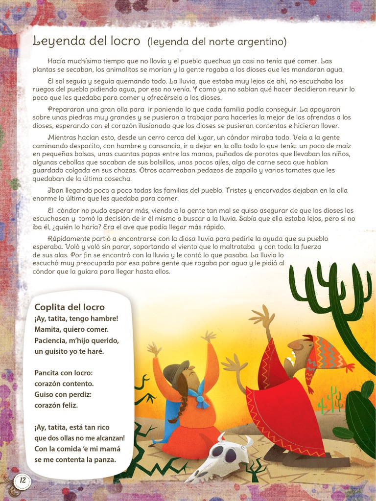 La Leyenda Del Locro | PDF | Alimentos | Cocina