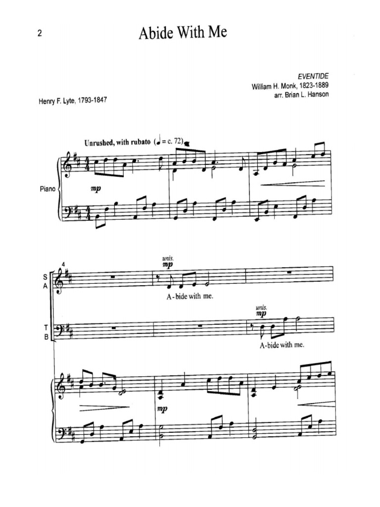 Abide With Me SATB | PDF
