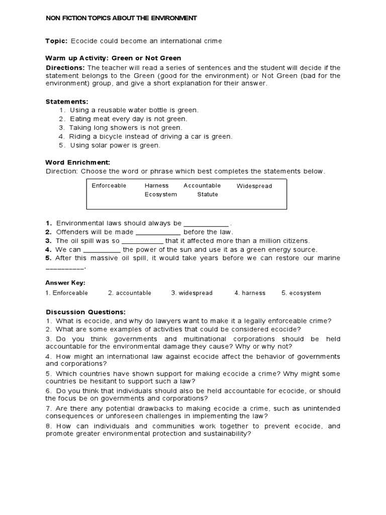 Ecocide | PDF | Science & Mathematics