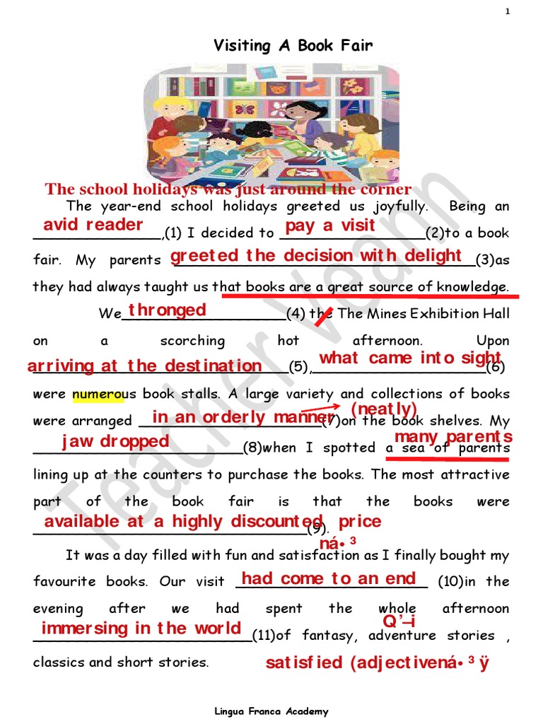 Week 3 Book Fair Answer PDF | PDF
