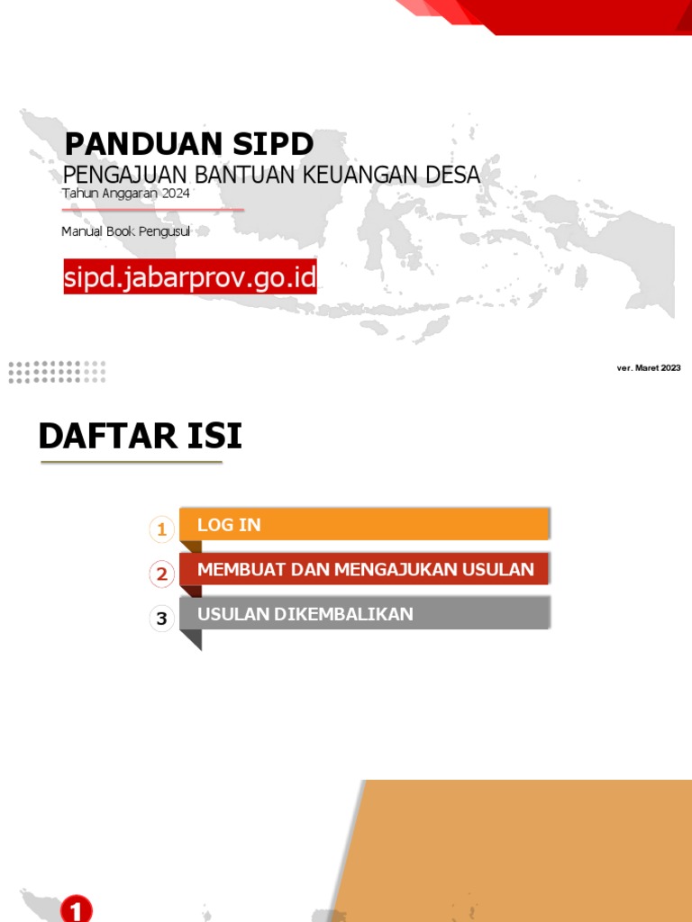 Panduan Mengusulkan Bantuan Keuangan Desa Utk THN 2024 - SIPD - Jabarprov PDF | PDF