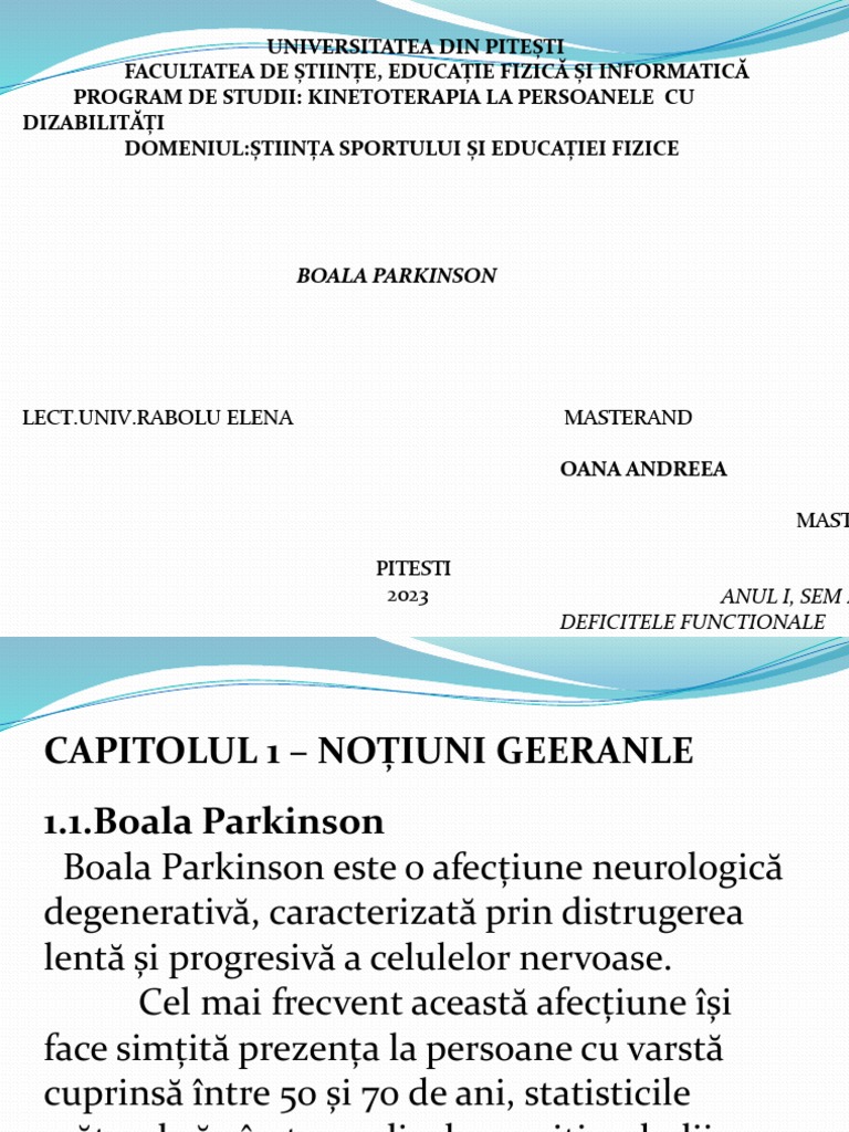 Boala Parkinson v2 | PDF