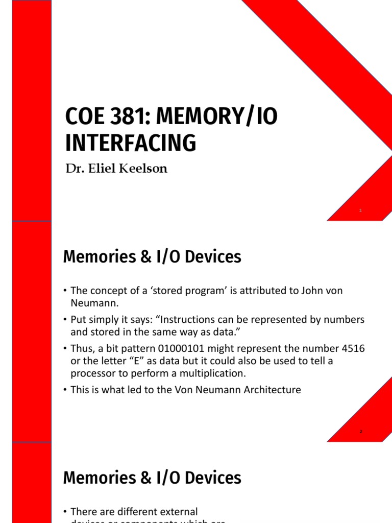 Lecture 3 | PDF | Central Processing Unit | Input/Output