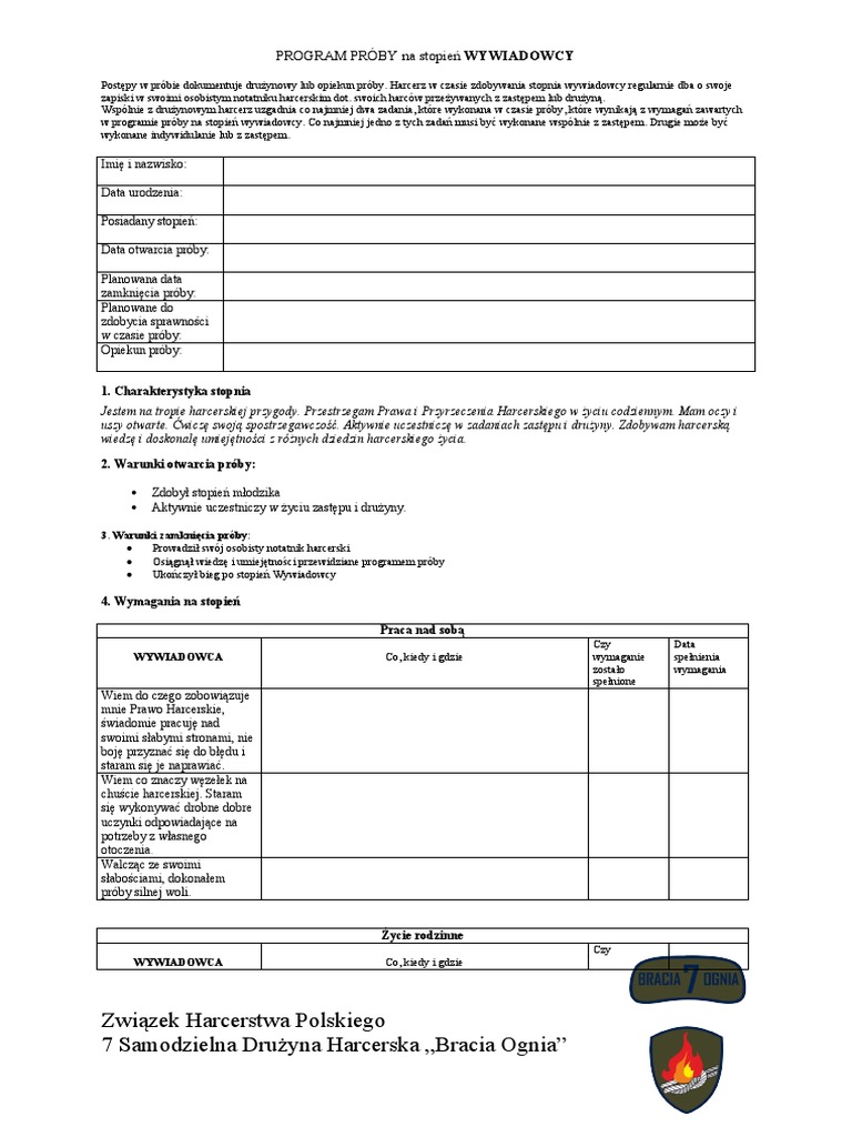 2 Karta Proby Wywiadowca | PDF