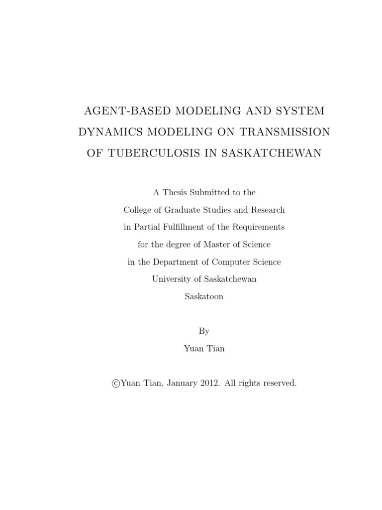 Agent-Based Modeling and System Dynamics in Transmission of Tuberclosis ...
