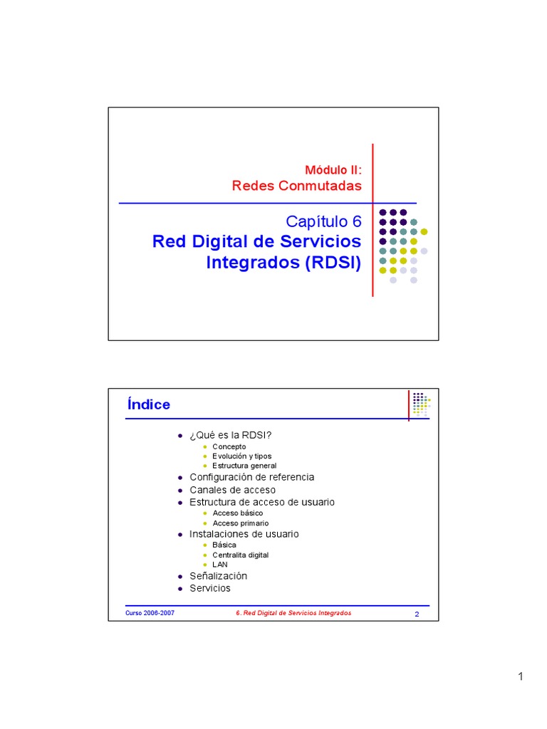 Documento, Qué Es La RDSI | PDF | Infraestructura de Telecomunicaciones ...