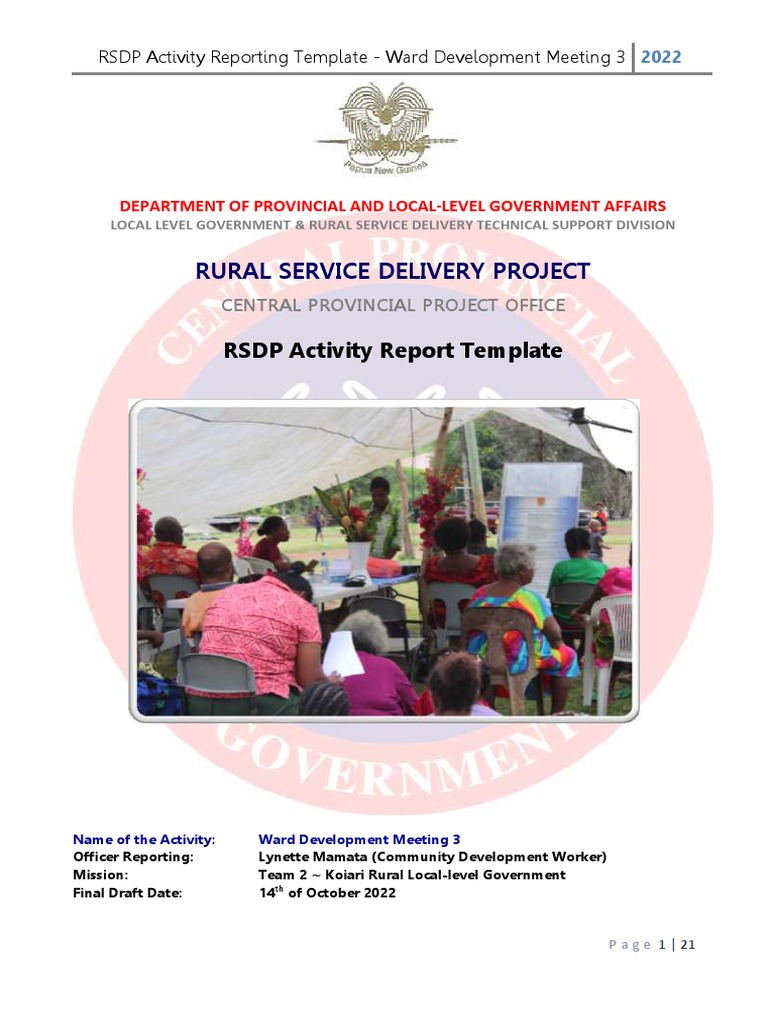 Team 2 - WDM3 Koiari Rural LLG Final 20-10-2022 | PDF | Car Rental