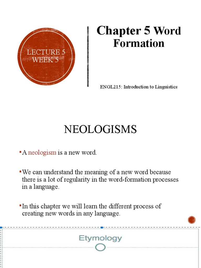 Week 5 Word Formation | PDF