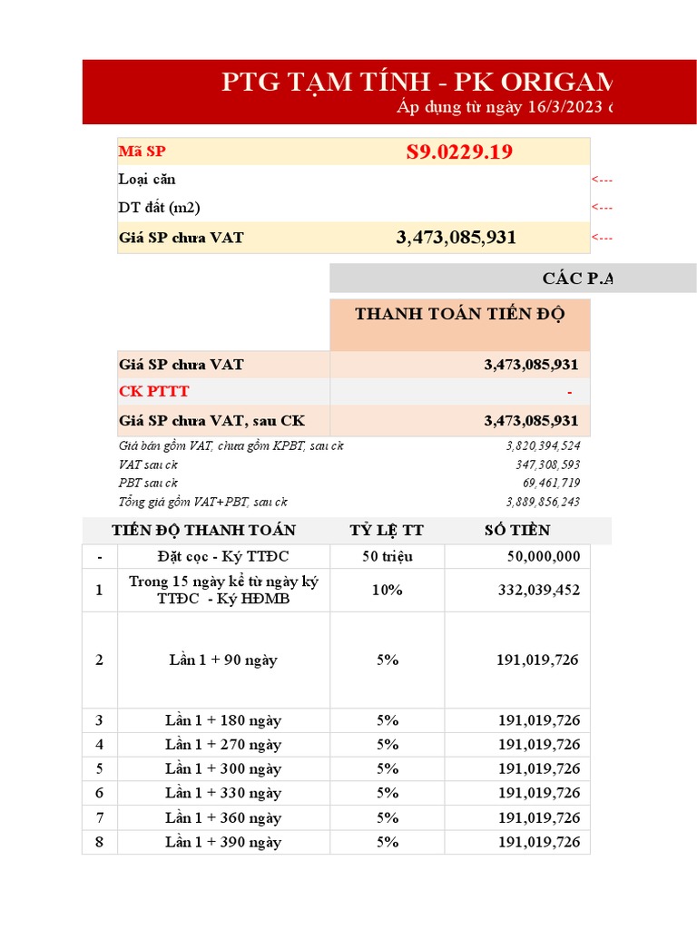 B NG Tính LTT - Origami - ĐL | PDF