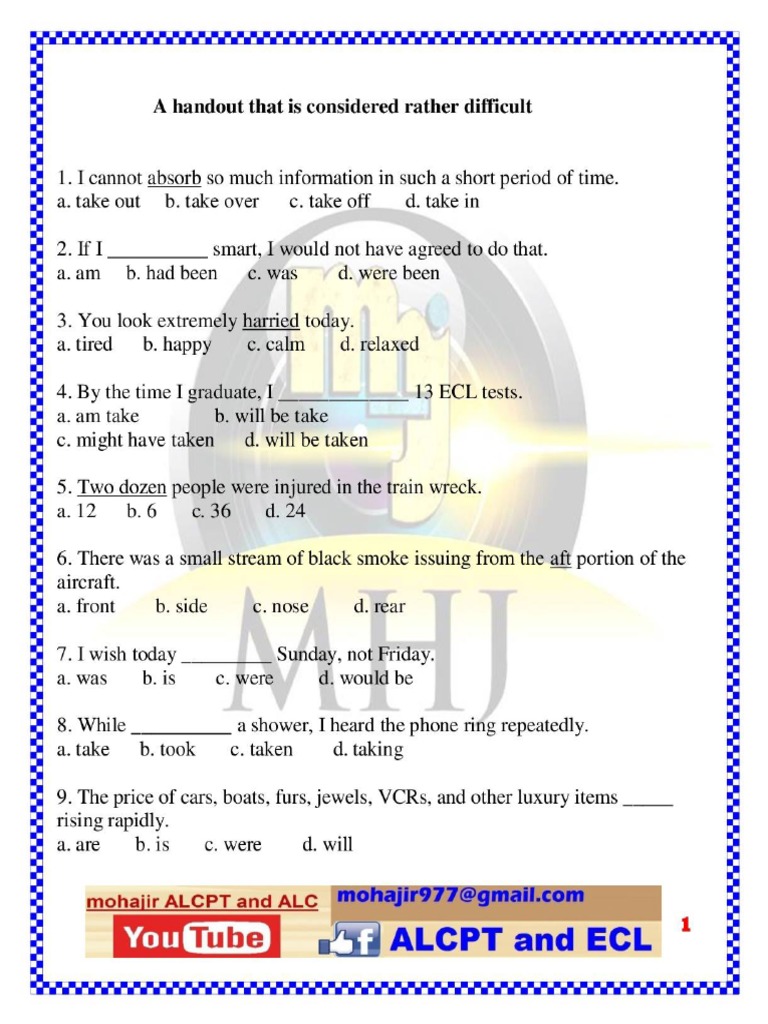 ALCPT Practice With Long Paragraph | PDF