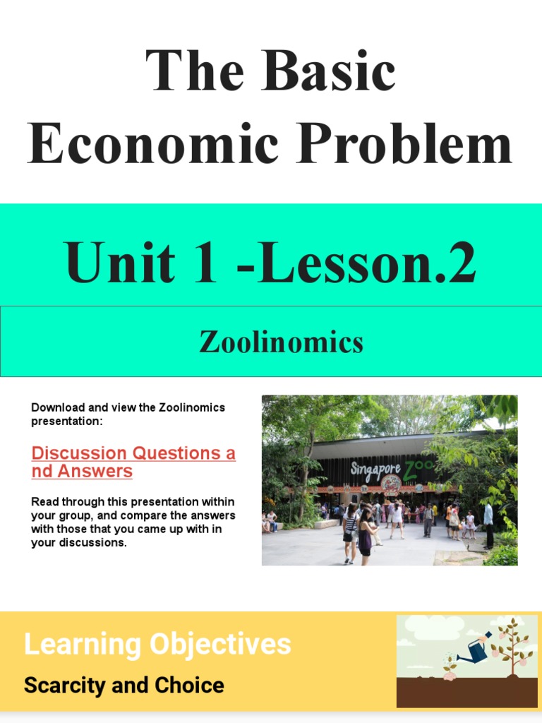 The Basic Economic Problem Unit 1 - Lesson.2 | PDF | Resource | Microeconomics